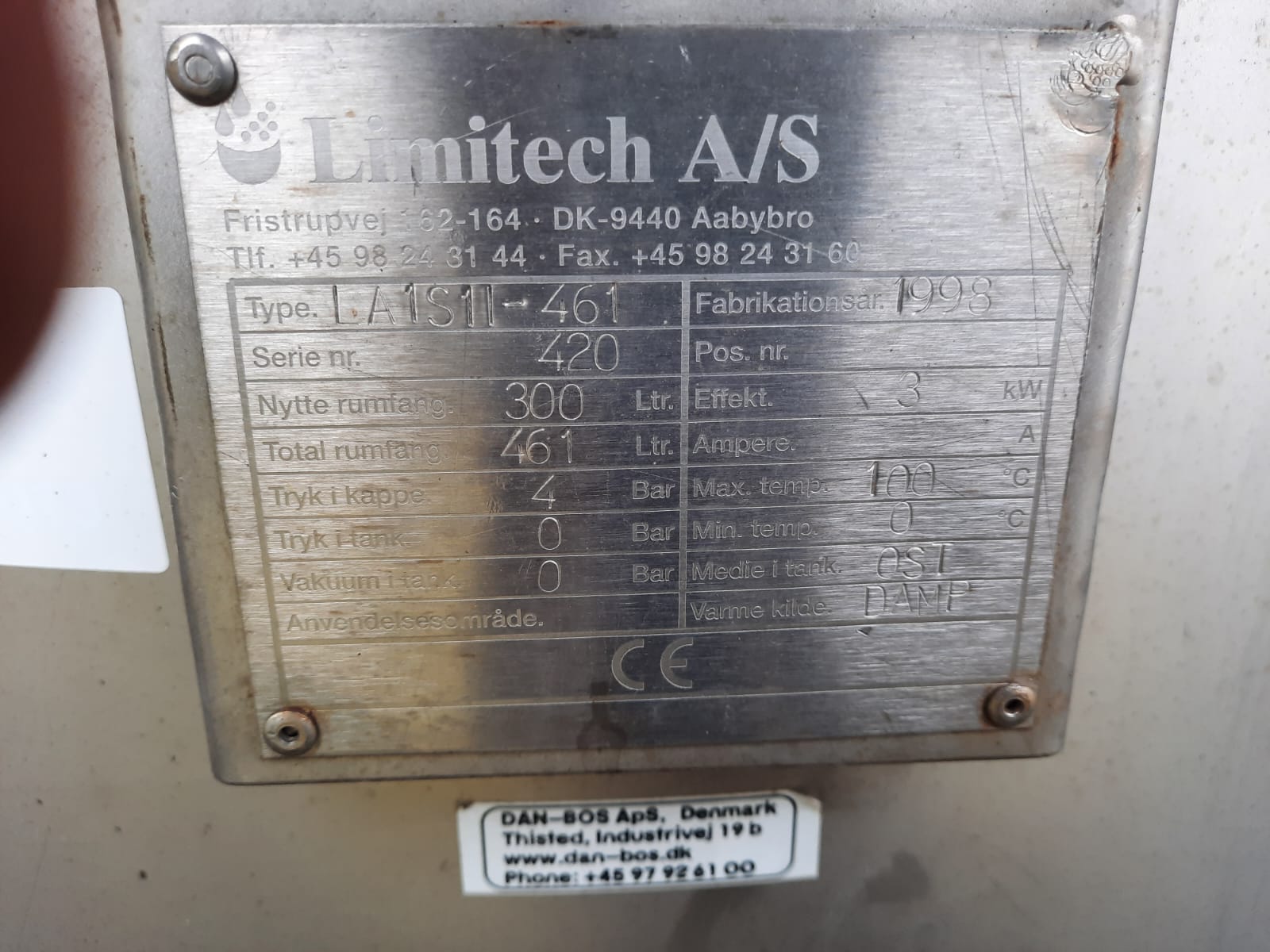 Limitech Jacketed Mixer – secondhand-equipment.com